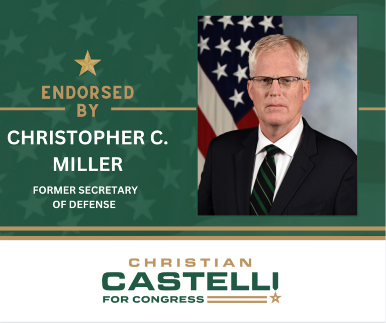Former Secretary of Defense Christopher Miller Endorses Christian ...