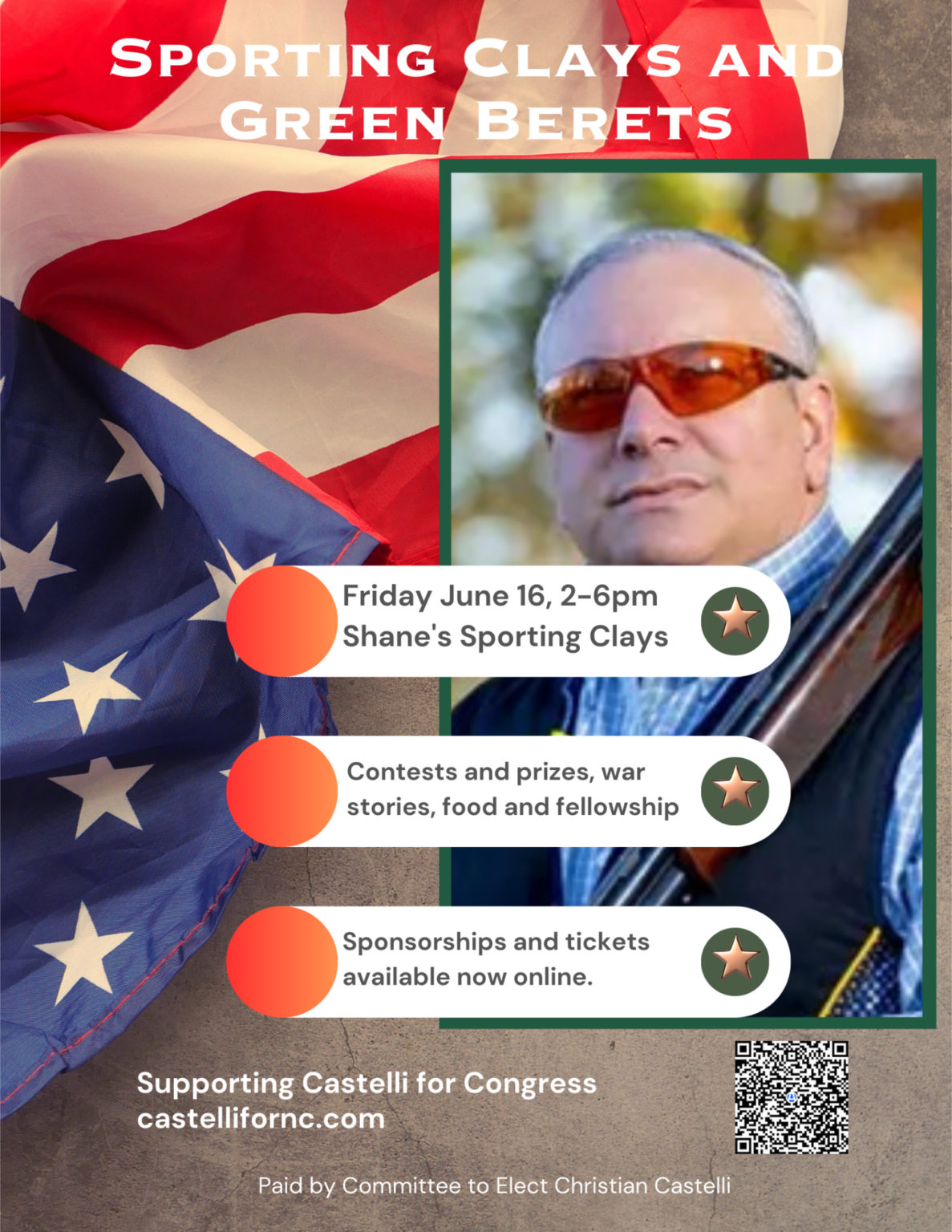 Sporting Clays and Green Berets - Christian Castelli for Congress